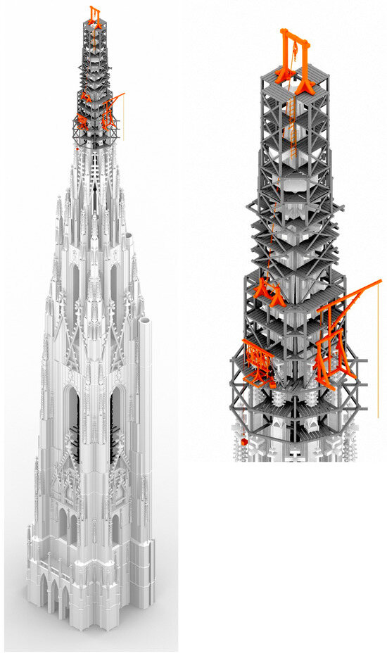 Construction of a Gothic Church Tower: A 3D Visualisation Based on ...