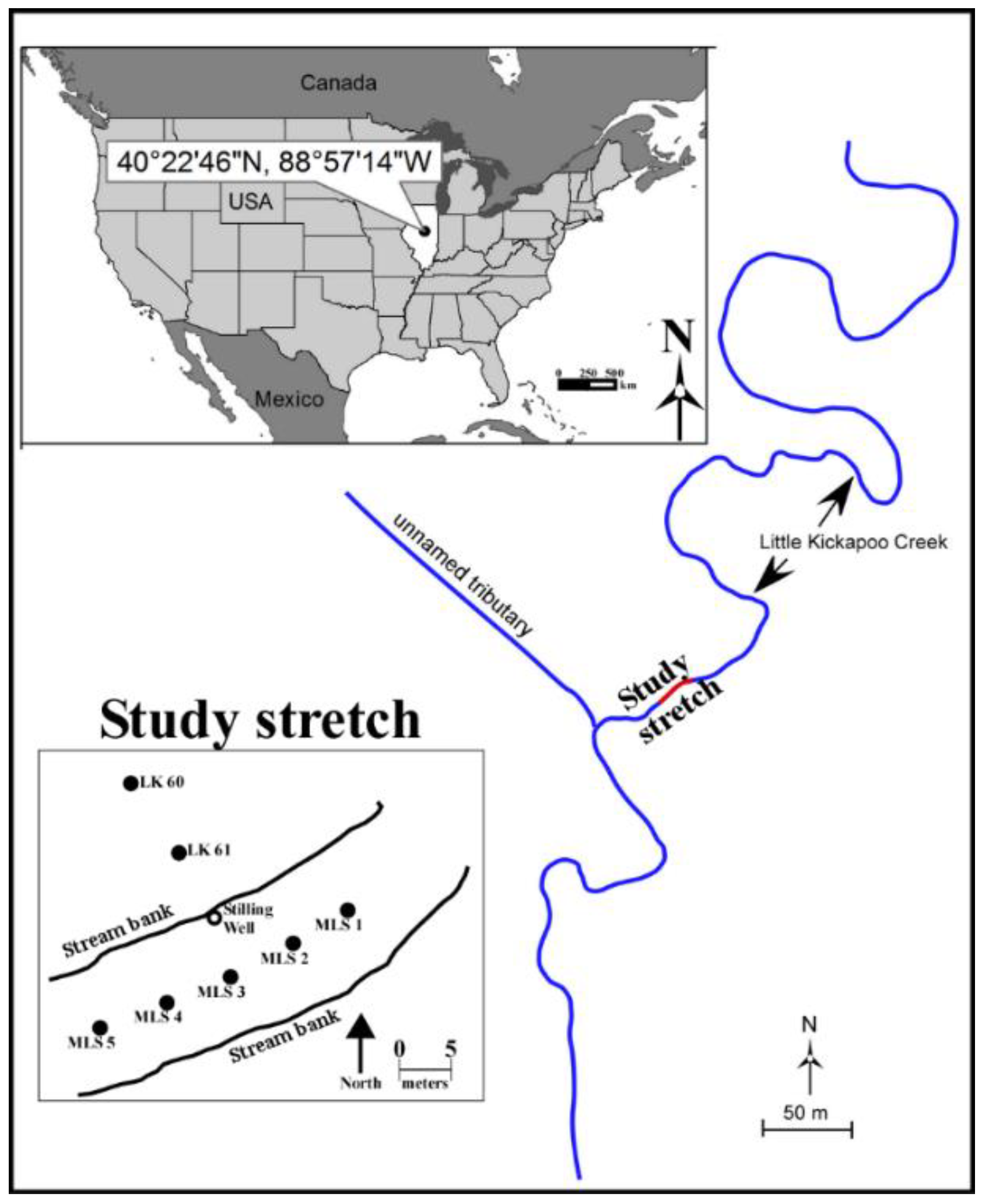 Transport and Fate of Nitrate in the Streambed of a Low-Gradient Stream