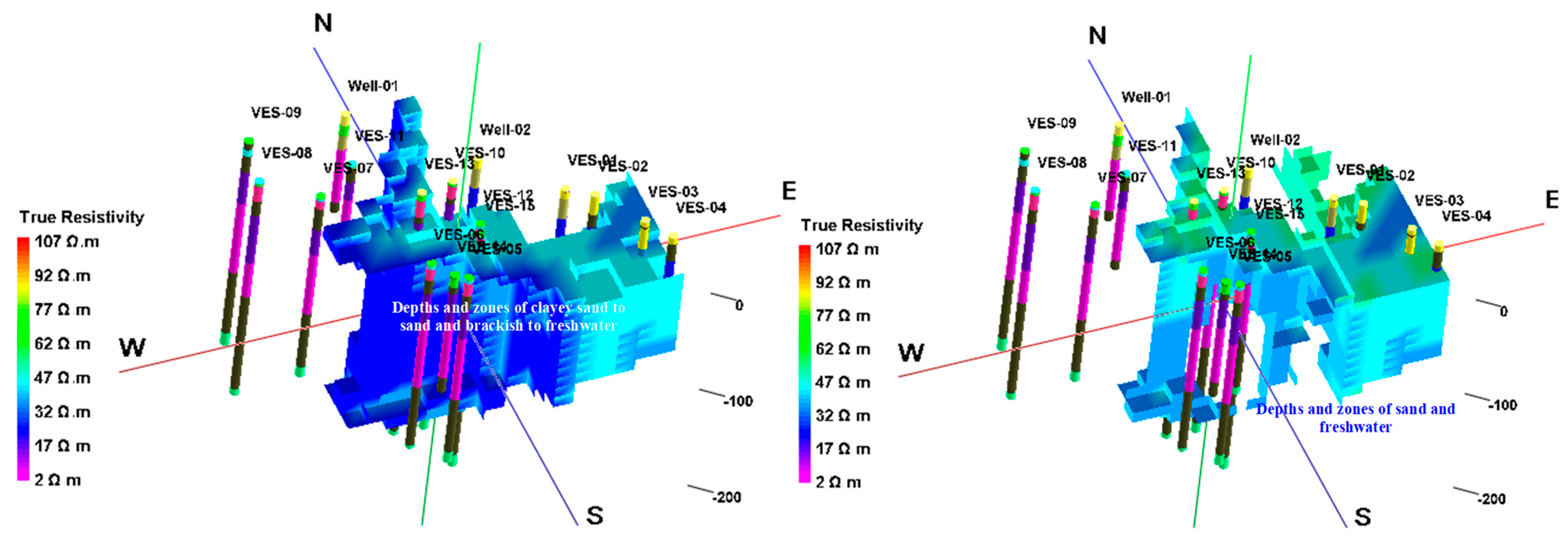 2D and 3D Modeling of Resistivity and Chargeability to Identify the ...