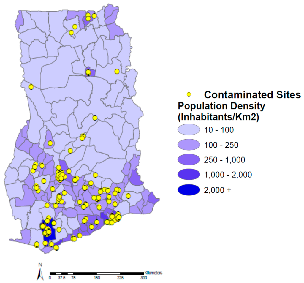 Ijerph Free Full Text Spatial Associations Between Contaminated