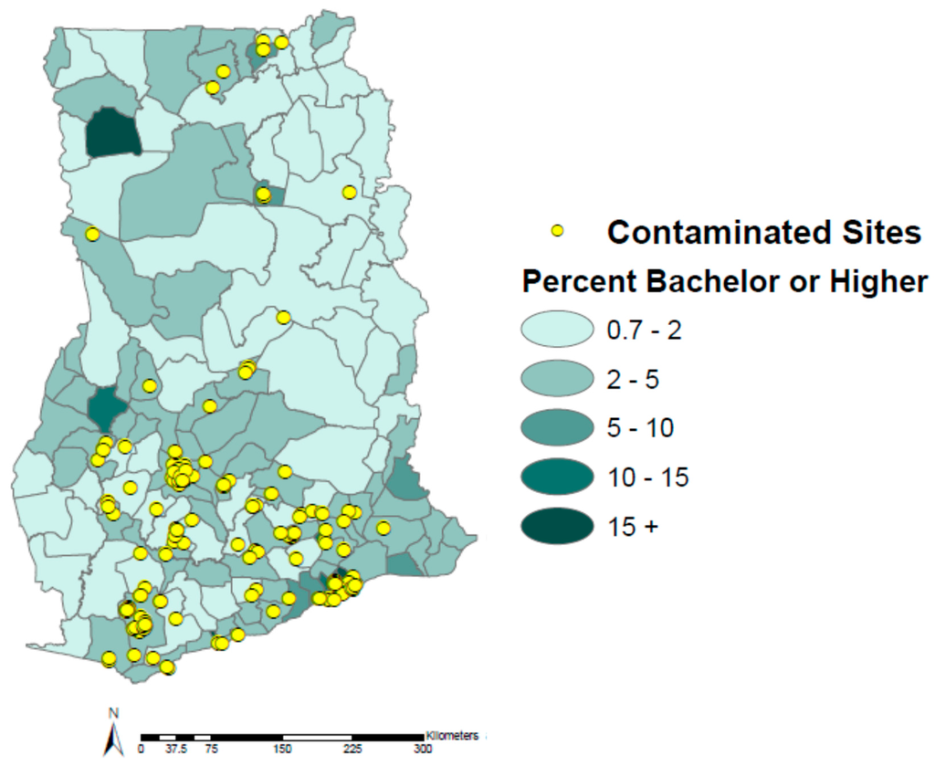 Ijerph Free Full Text Spatial Associations Between Contaminated
