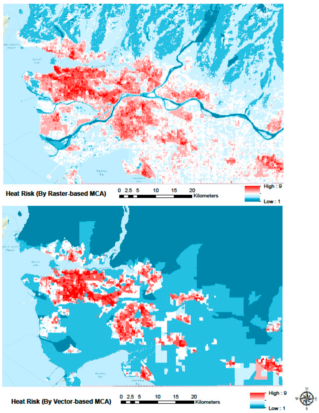 A Spatial Framework to Map Heat Health Risks at Multiple Scales