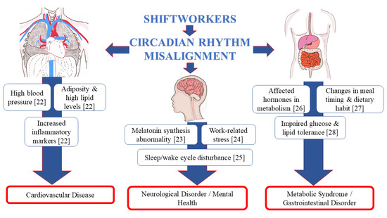 Ijerph Free Full Text Consequences Of Circadian Disruption In Shift