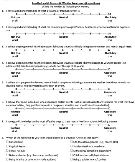 Trauma Education and Stigma Reduction in Global Settings: An Evaluation ...