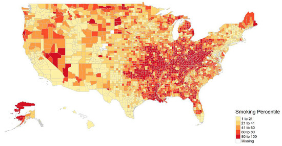 IJERPH | Free Full-Text | Bivariate Spatial Pattern between Smoking ...