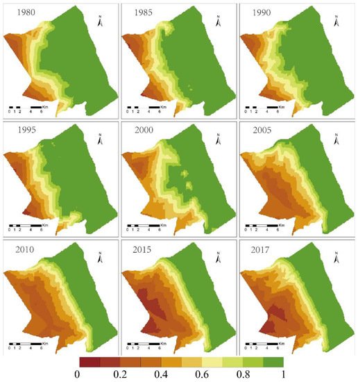Temporal and Spatial Changes in the Material Exchange Function of ...