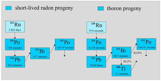 Modeling: Activity Concentration of Radon, Thoron, and Their Decay ...