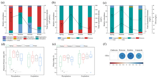 Seasonal Variation Characteristics and the Factors Affecting Plankton ...