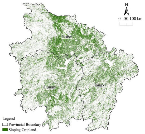 Prediction of Spatiotemporal Changes in Sloping Cropland in the Middle ...
