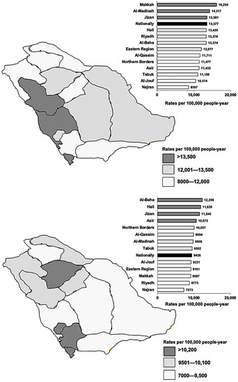 National and Regional Rates of Chronic Diseases and All-Cause Mortality ...