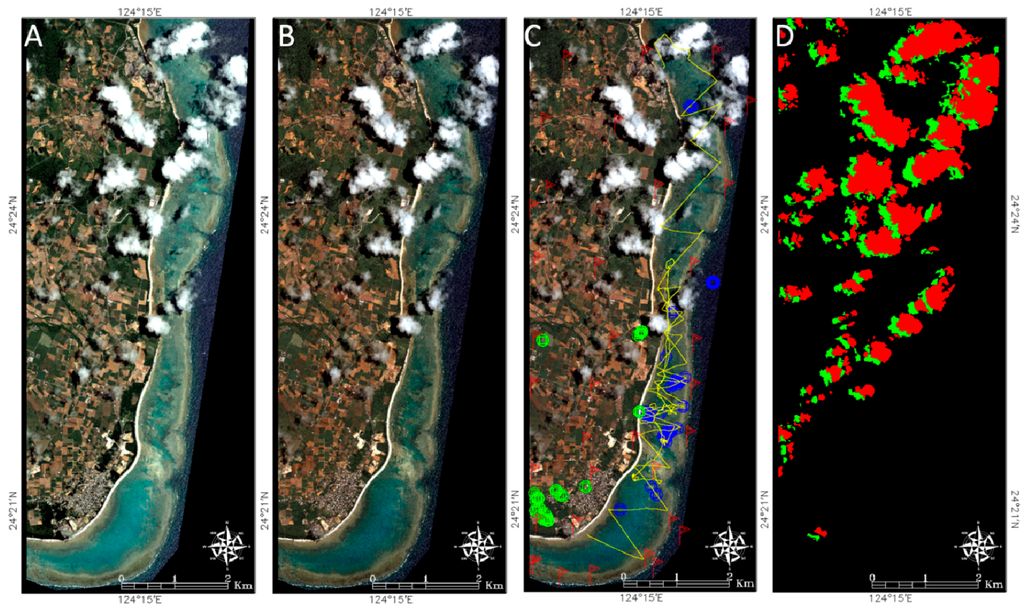 Mapping VHR Water Depth, Seabed and Land Cover Using Google Earth Data