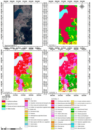 Comparison of Landscape Metrics for Three Different Level Land Cover ...