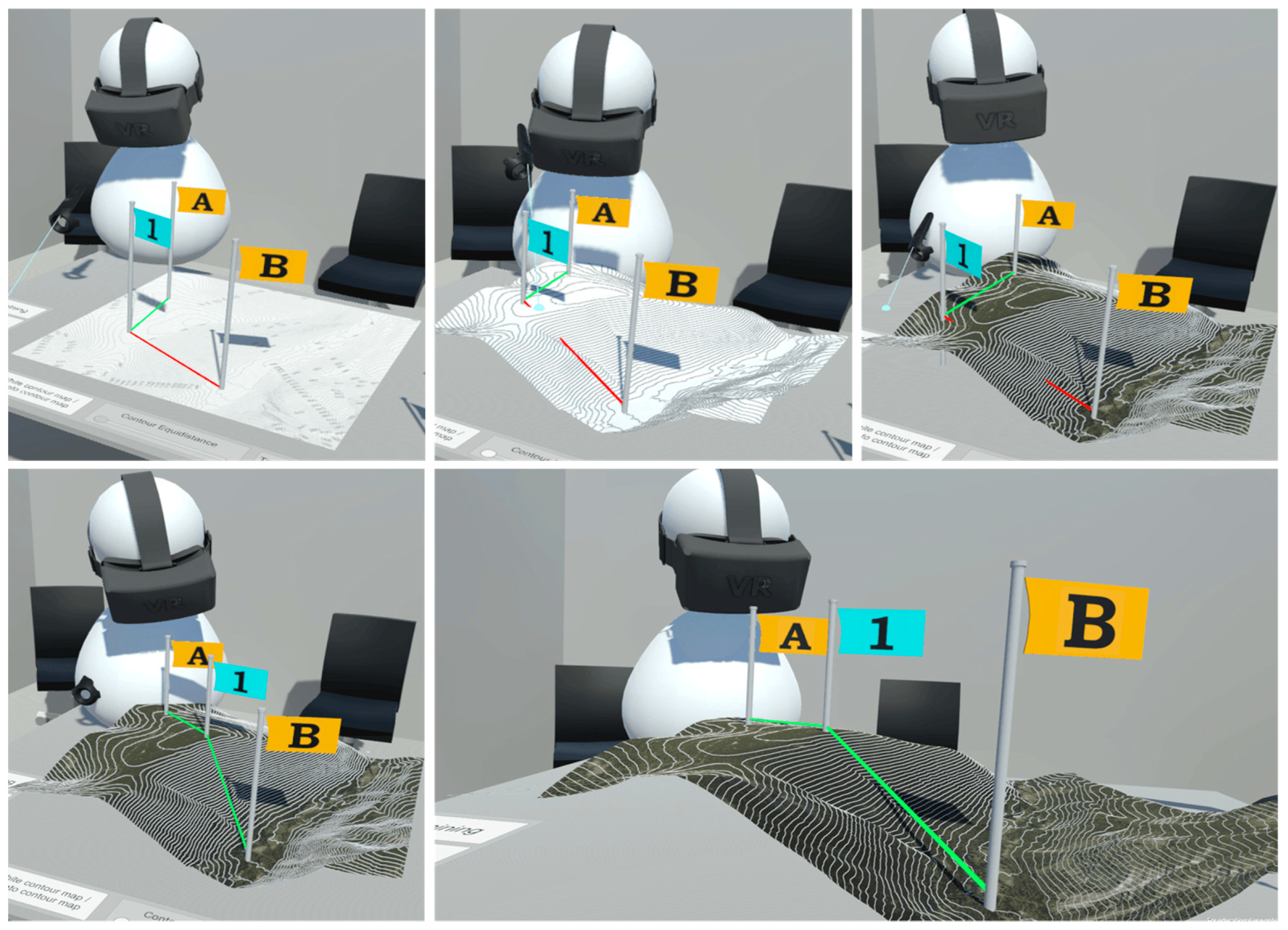 Collaborative Immersive Virtual Environments for Education in Geography