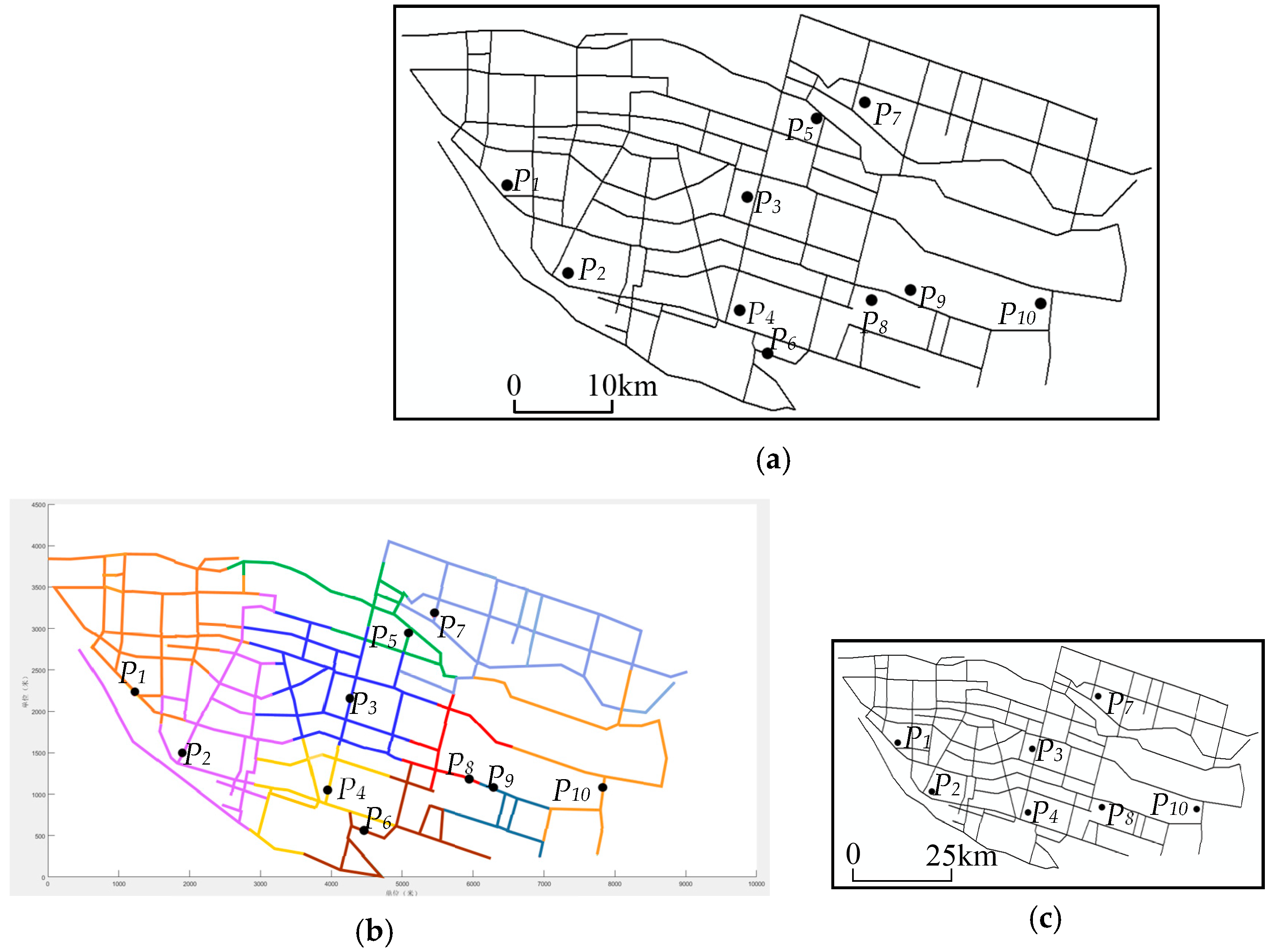 An Algorithm based on the Weighted Network Voronoi Diagram for Point Cluster Simplification