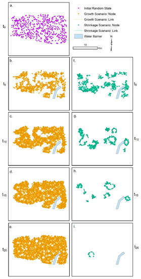 Representing Complex Evolving Spatial Networks: Geographic Network Automata