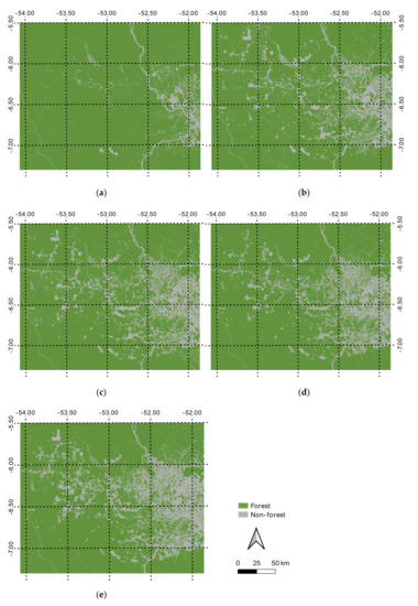 Monitoring Forest Change in the Amazon Using Multi-Temporal Remote Sensing Data and Machine ...