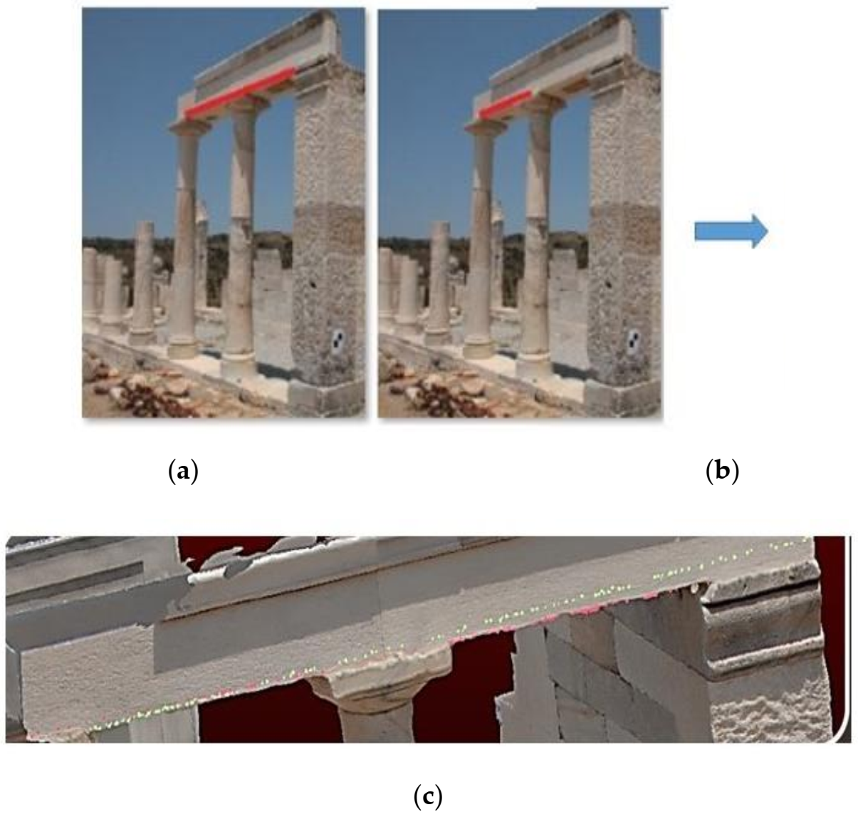 Edge Detection in 3D Point Clouds Using Digital Images