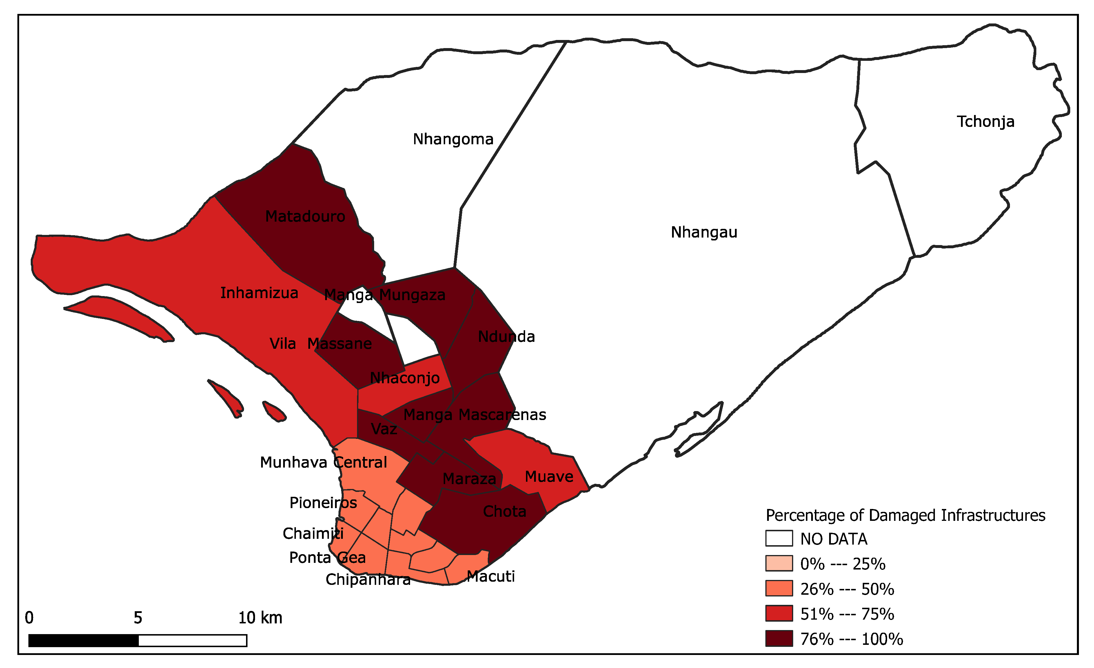 Spatial Distribution of Displaced Population Estimated Using Mobile ...
