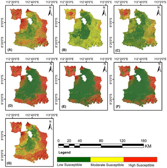A Comparison Study of Landslide Susceptibility Spatial Modeling Using Machine Learning