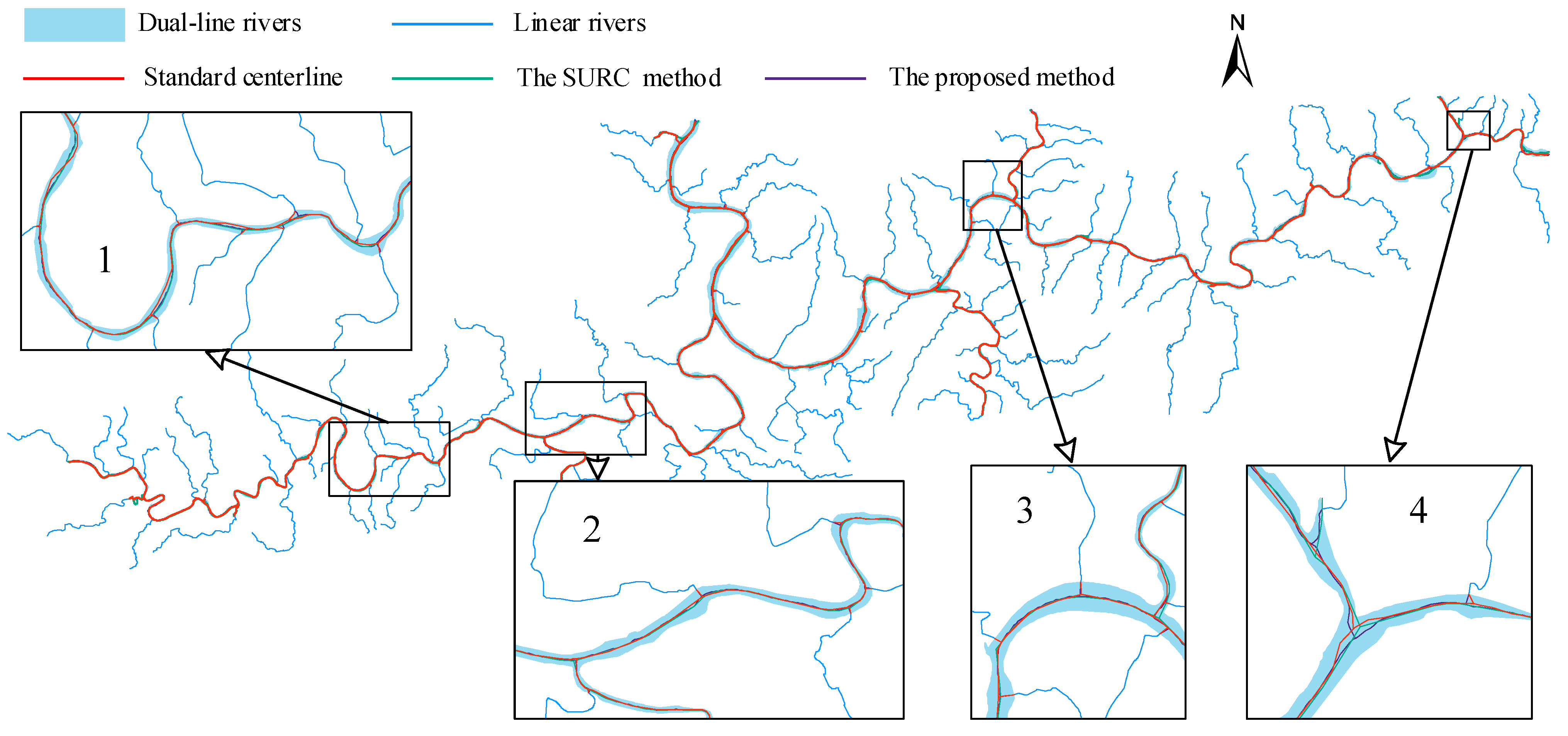 Progressive Collapse of Dual-Line Rivers Based on River Segmentation Considering Cartographic ...