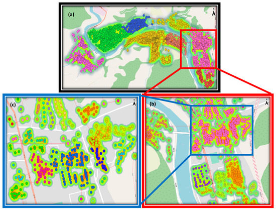 Multi-Scale Massive Points Fast Clustering Based on Hierarchical Density Spanning Tree