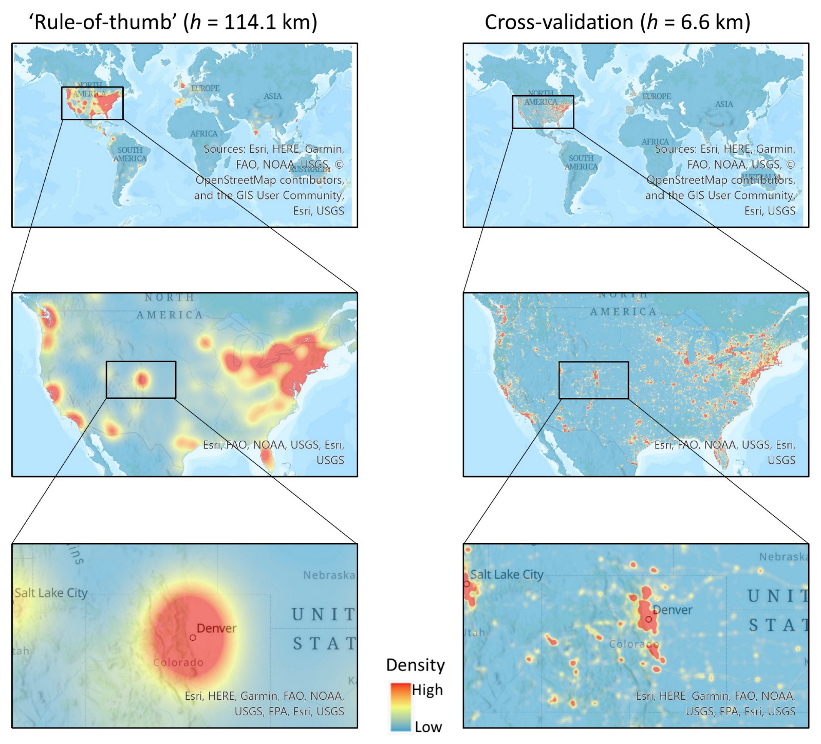 Multi-GPU-Parallel and Tile-Based Kernel Density Estimation for Large ...