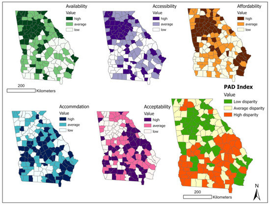 Measuring and Mapping Physical Activity Disparity (PAD) Index Based on ...