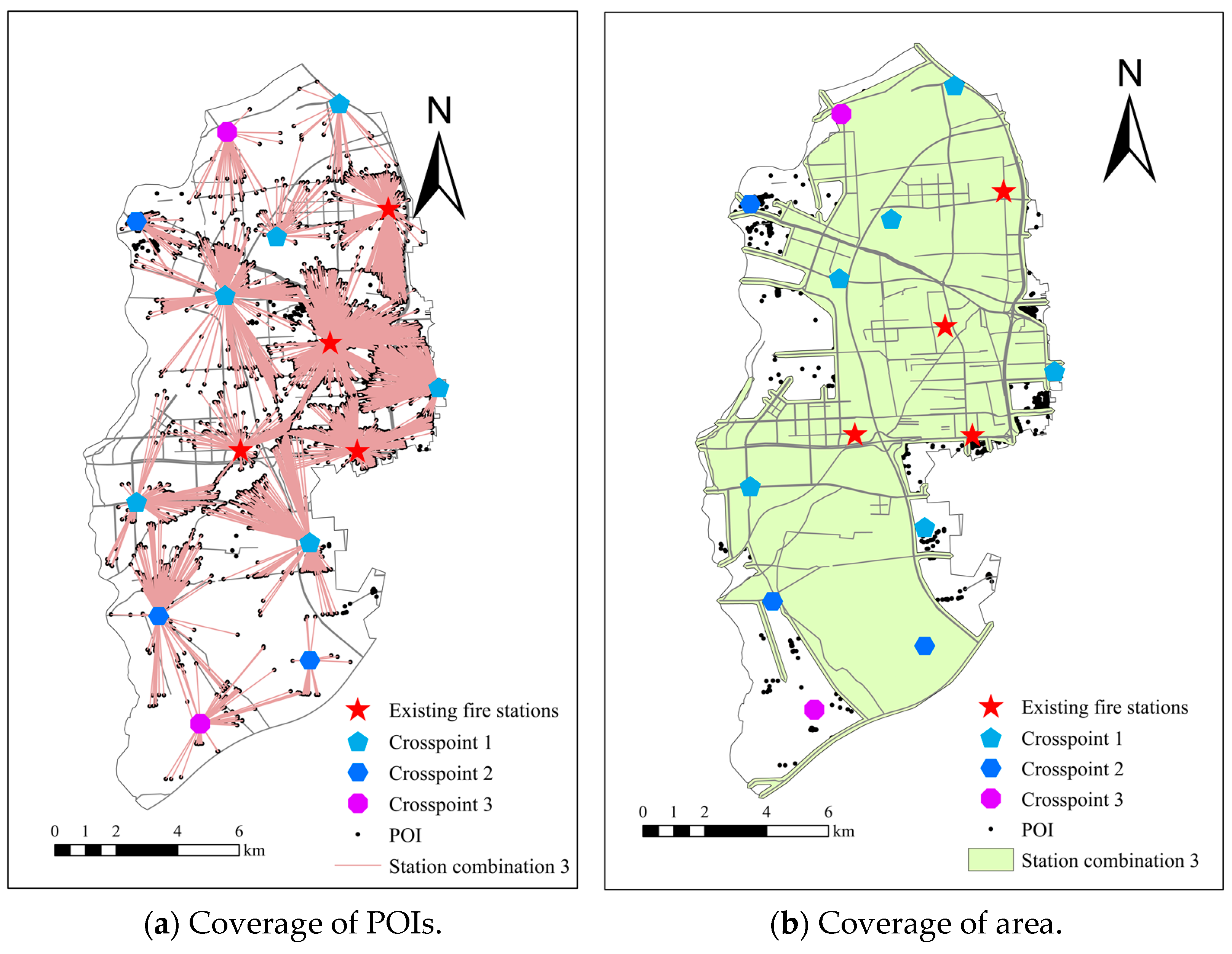 Research on Urban Fire Station Layout Planning Based on a Combined ...