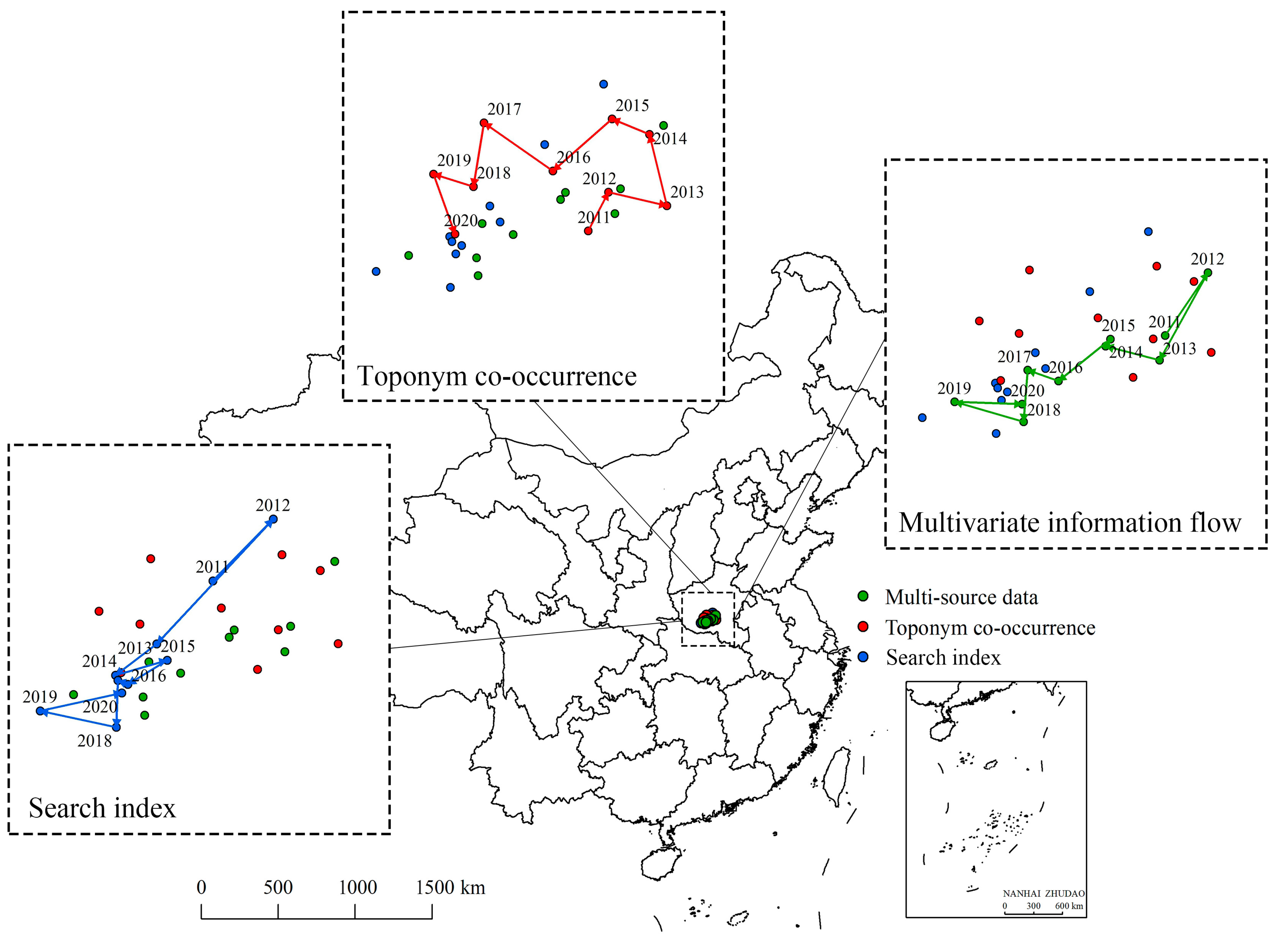 Verification of Geographic Laws Hidden in Textual Space and Analysis of ...