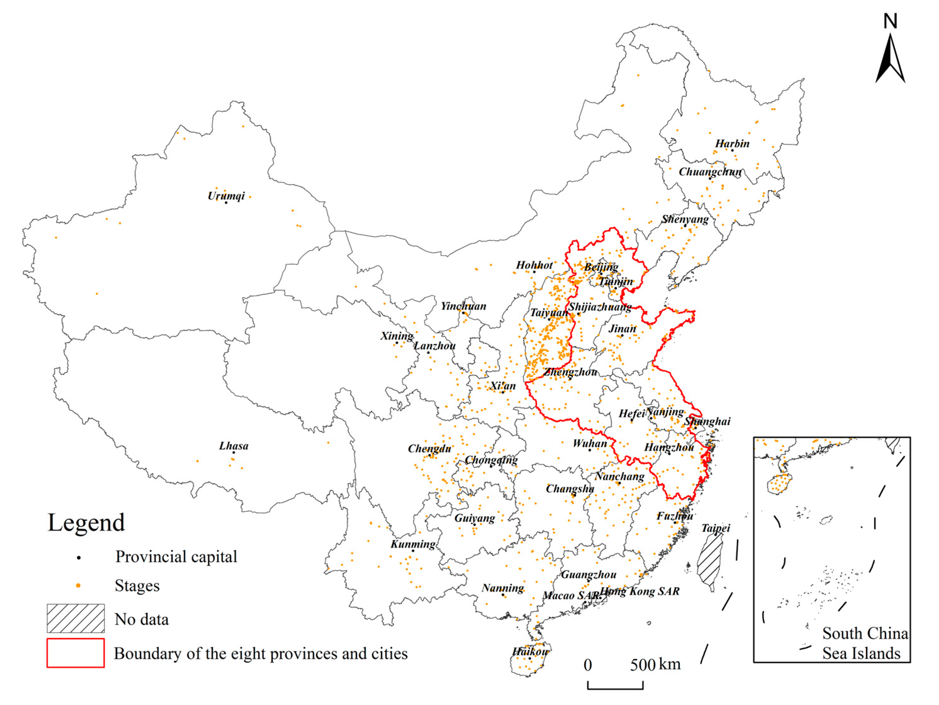 Analysis of Spatial and Temporal Distribution Patterns of Traditional ...