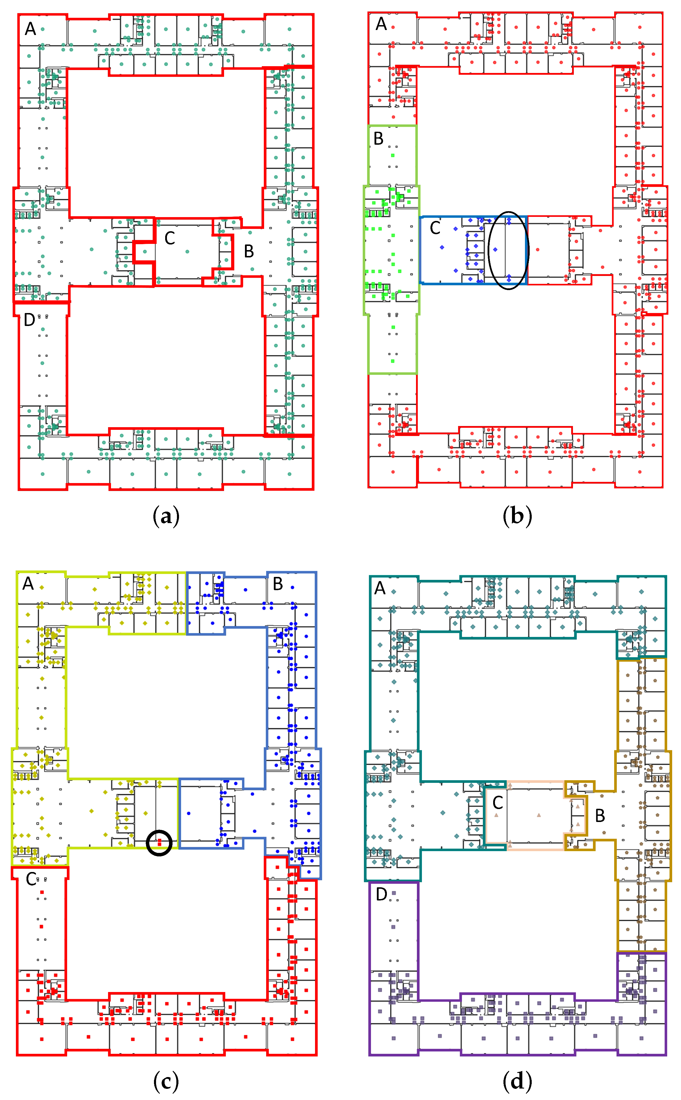 A Semantic Partition Algorithm Based on Improved K-Means Clustering for Large-Scale Indoor Areas