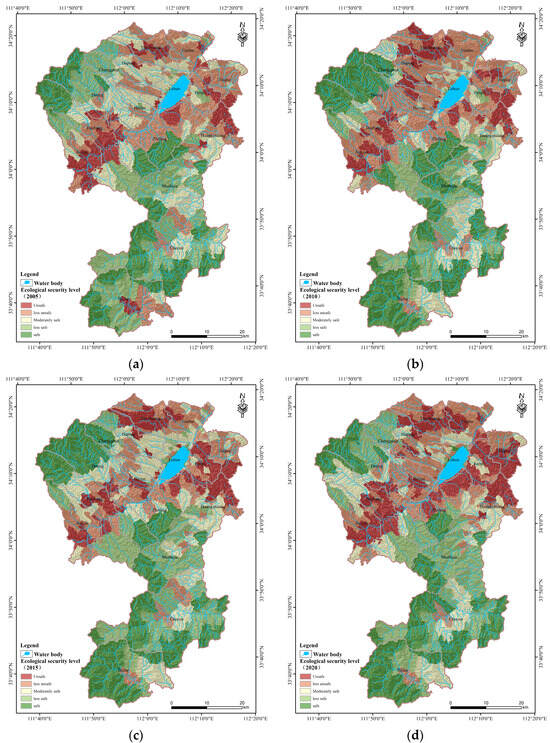 Spatiotemporal Analysis of Ecological Security Based on Landscape Patterns