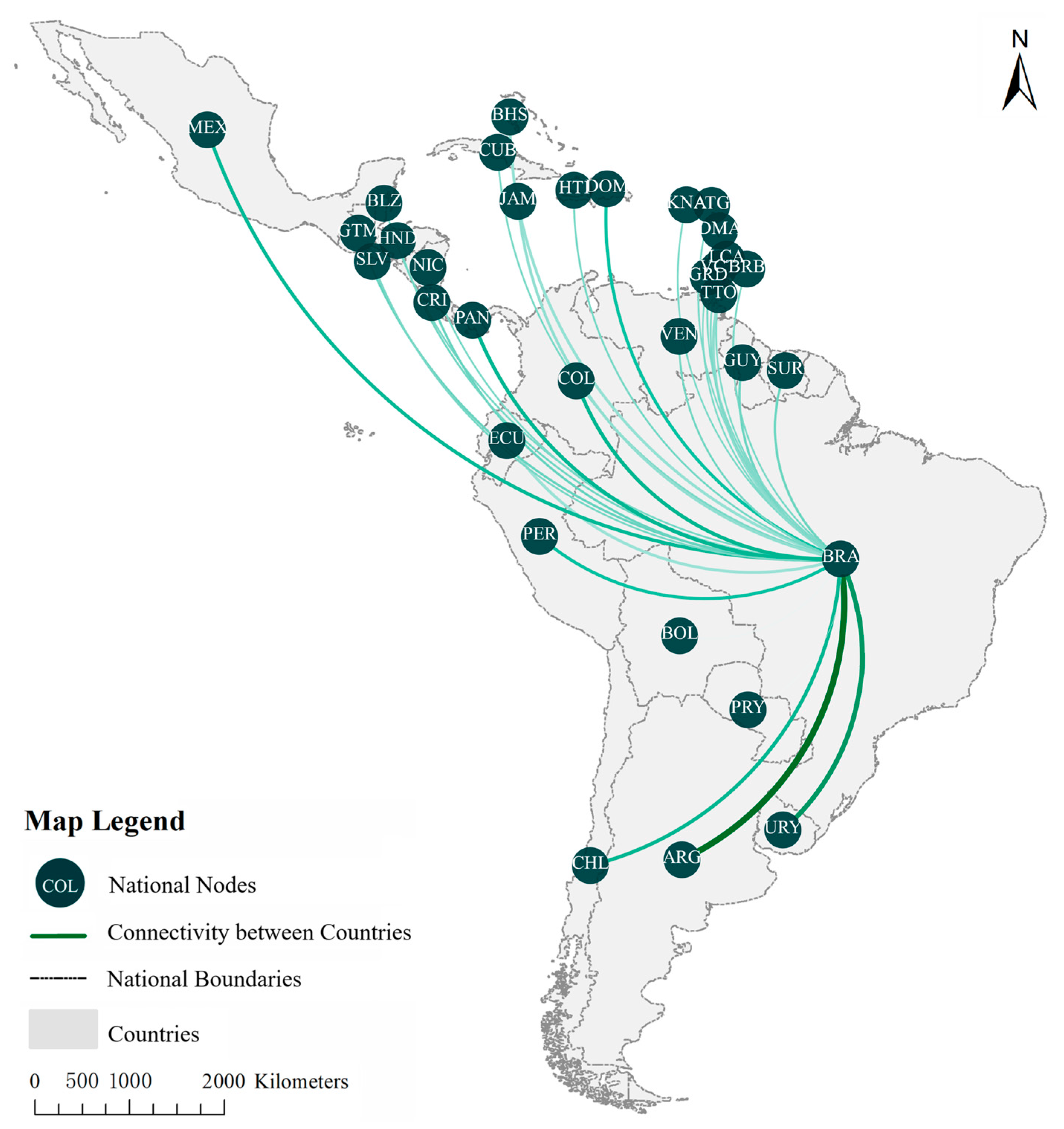Evaluation of Cross-Border Transport Connectivity and Analysis of ...
