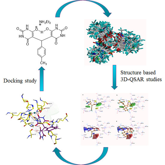 IJMS | Free Full-Text | 3D-QSAR Studies on Barbituric Acid Derivatives as Urease Inhibitors and ...