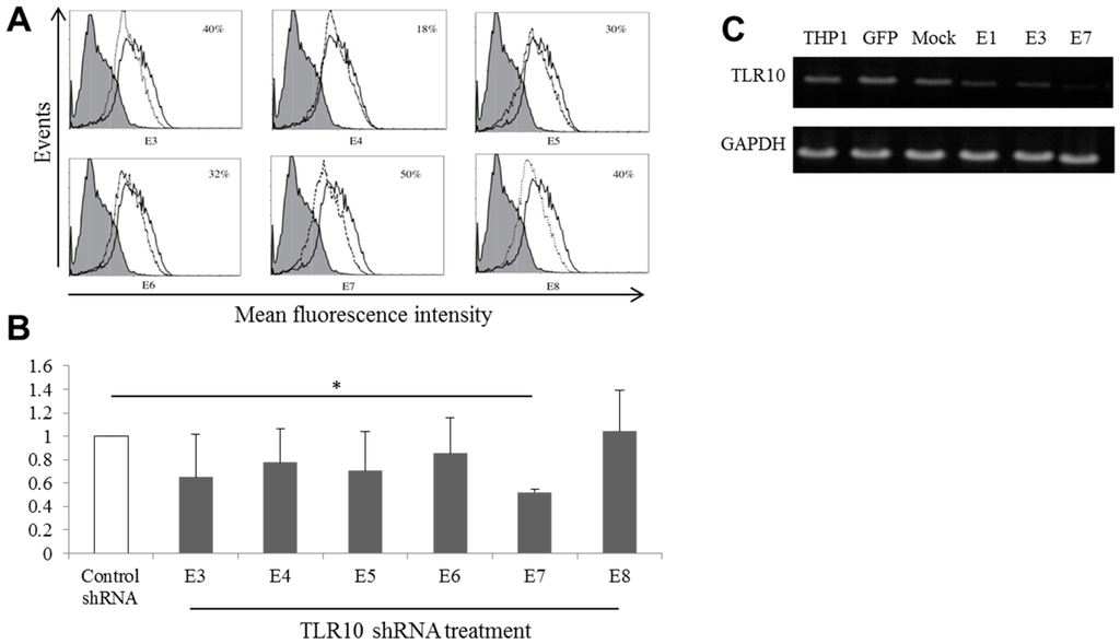 Stable Toll-Like Receptor 10 Knockdown in THP-1 Cells Reduces TLR ...
