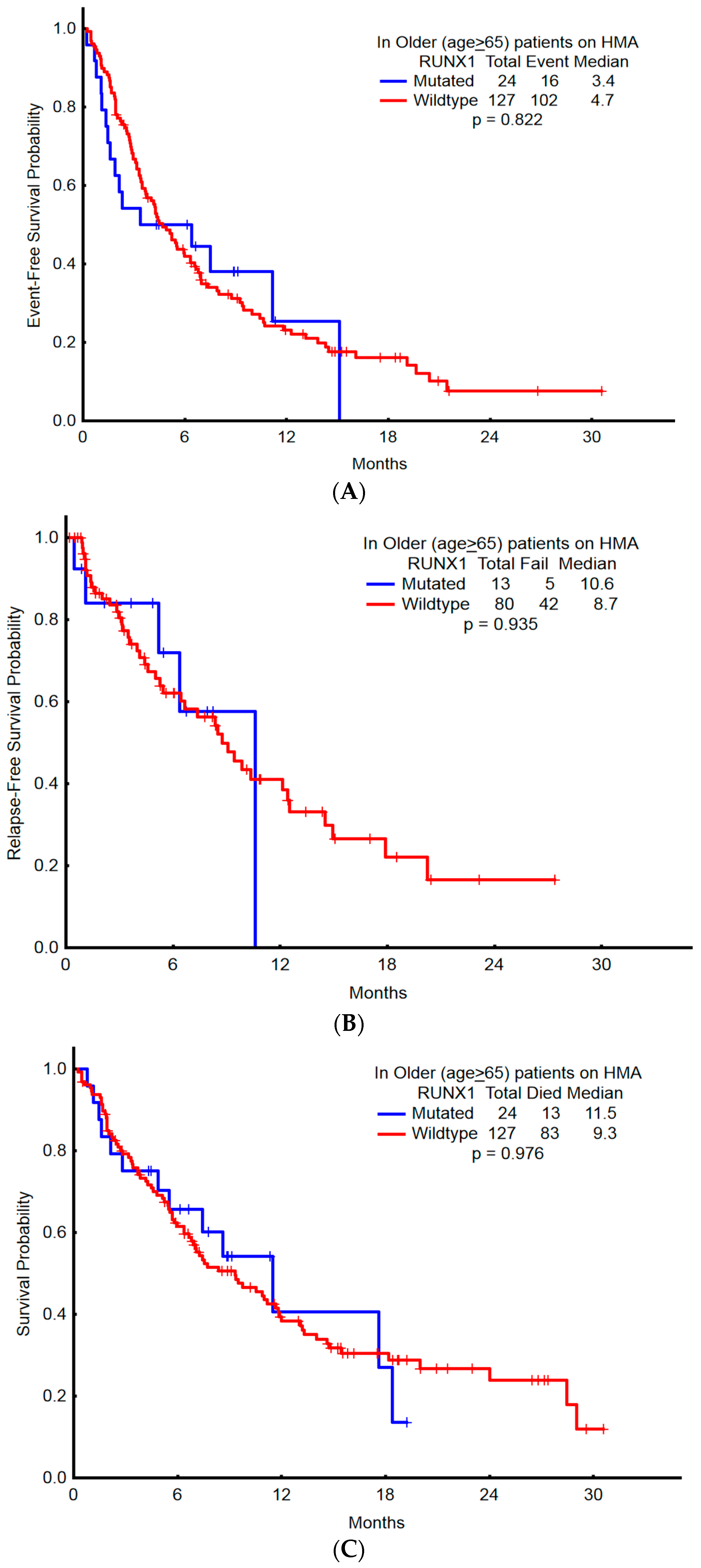Clinical Outcomes and Co-Occurring Mutations in Patients with RUNX1-Mutated Acute Myeloid Leukemia