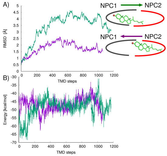 Simulations of NPC1(NTD):NPC2 Protein Complex Reveal Cholesterol ...