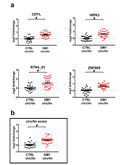 IJMS | Free Full-Text | Dysregulation of Circular RNAs in Myotonic Dystrophy Type 1