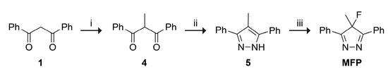 Synthesis and Diels–Alder Reactivity of 4-Fluoro-4-Methyl-4H-Pyrazoles