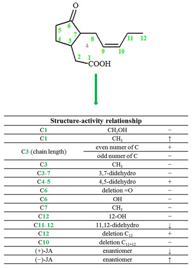 Therapeutic Potential of Jasmonic Acid and Its Derivatives
