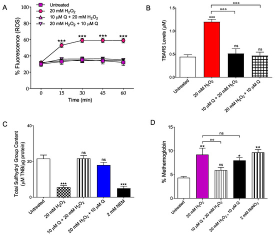 Antioxidant Activity of Quercetin in a H2O2-Induced Oxidative Stress ...