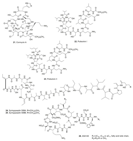 Bioactive Lipodepsipeptides Produced by Bacteria and Fungi