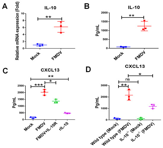 IL-10 Promotes CXCL13 Expression in Macrophages Following Foot-and ...