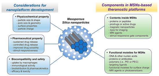 IJMS | Free Full-Text | Mesoporous Silica Nanoparticles as a Potential Nanoplatform: Therapeutic ...