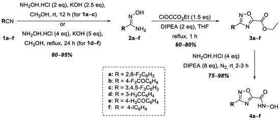 Novel Hydroxamic Acids Containing Aryl-Substituted 1,2,4- or 1,3,4 ...