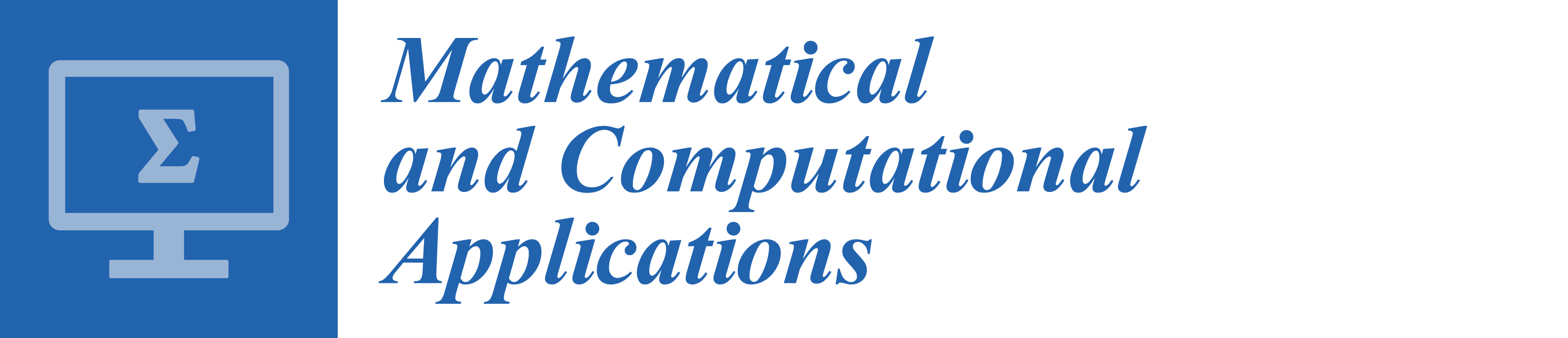 Mathematical and Computational Applications | An Open Access Journal from MDPI