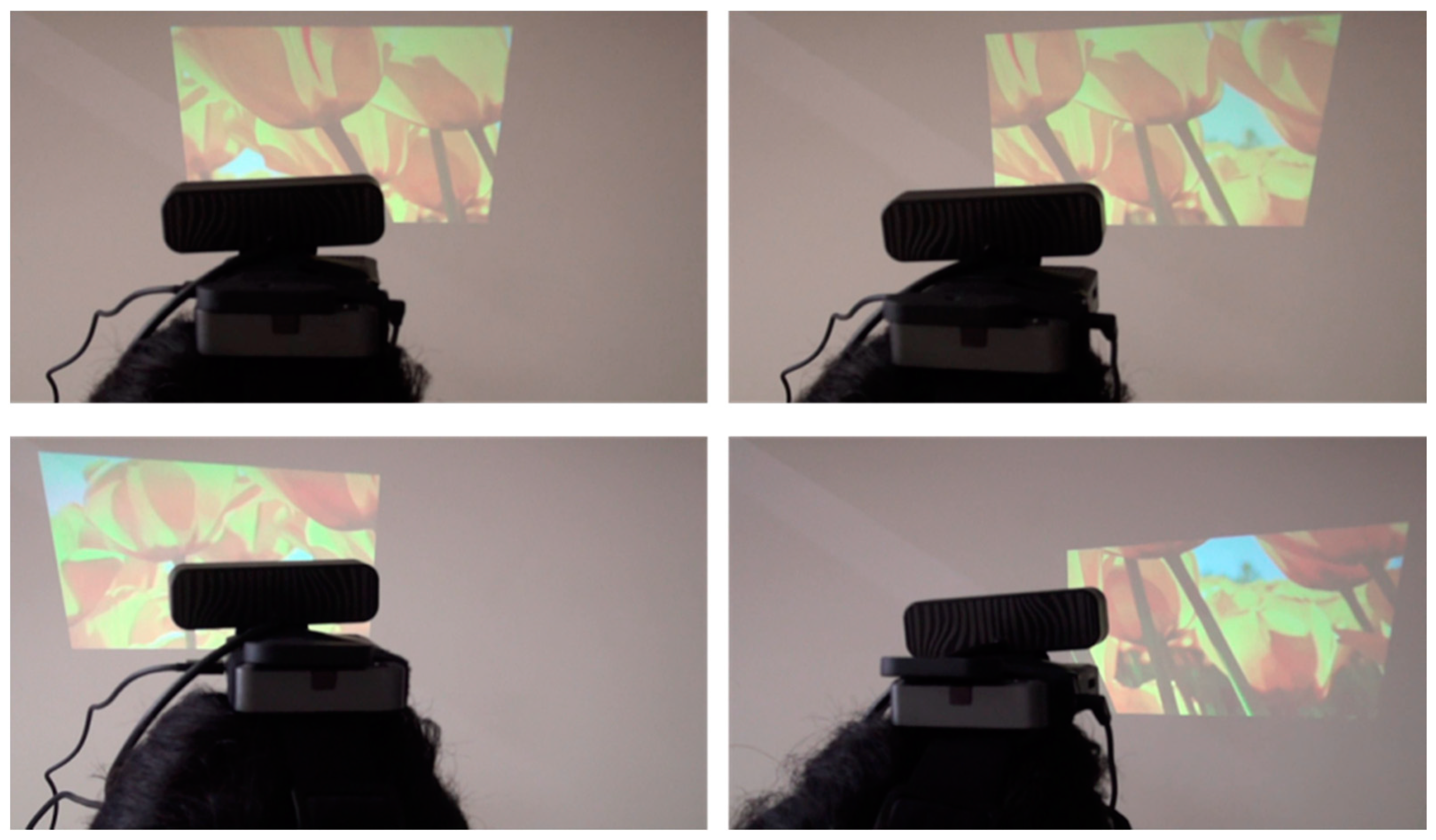 A Large Effective Touchscreen Using a Head-Mounted Projector