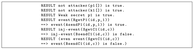 Security Verification of an Authentication Algorithm Based on Verifiable Encryption