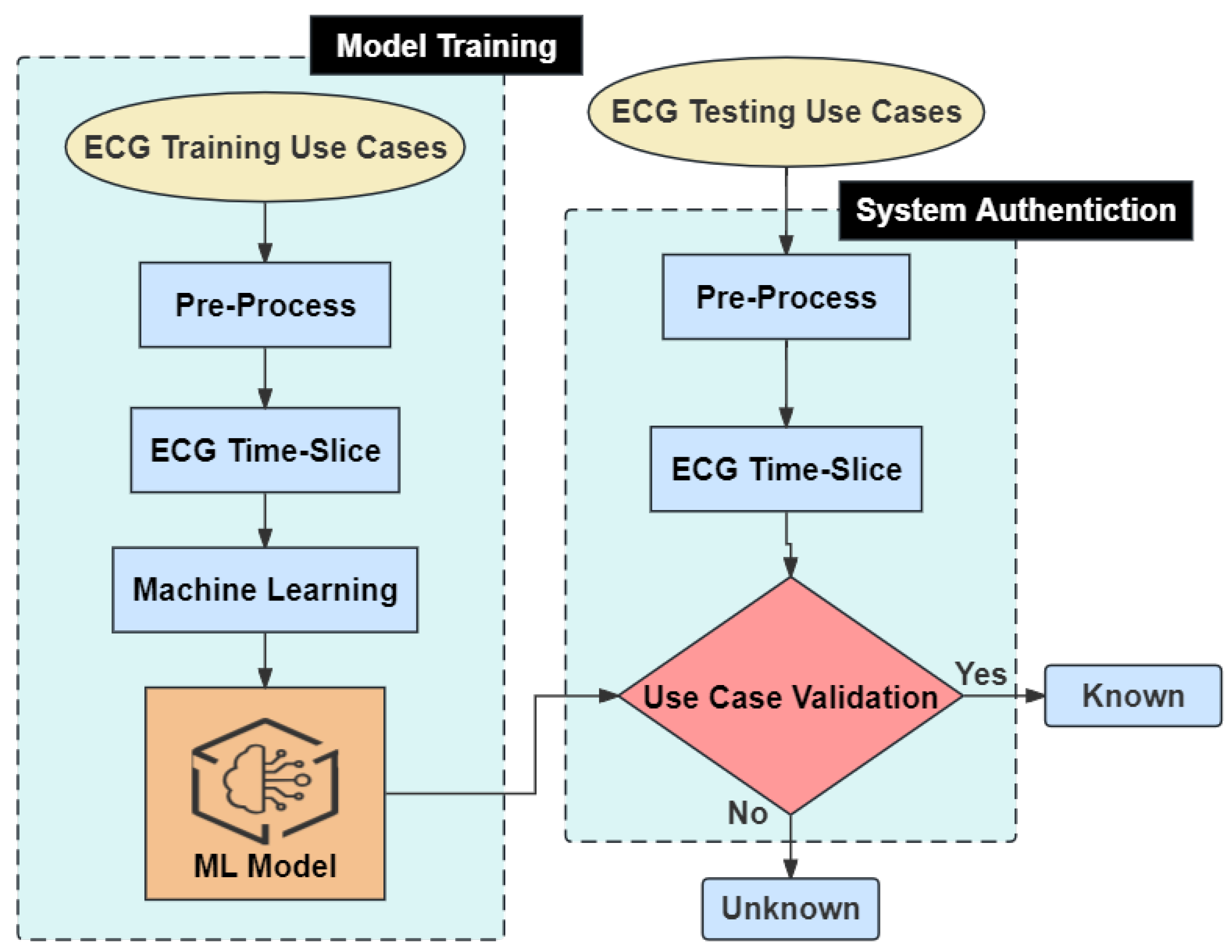 Versatile Machine Learning-Based Authentications by Using Enhanced Time-Sliced Electrocardiograms