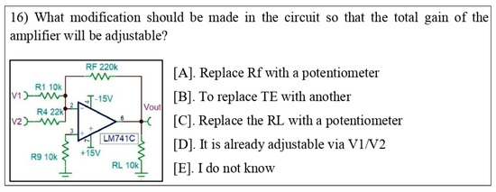 Hands-On and Virtual Laboratories in Electronic Circuits Learning—Knowledge and Skills Acquisition